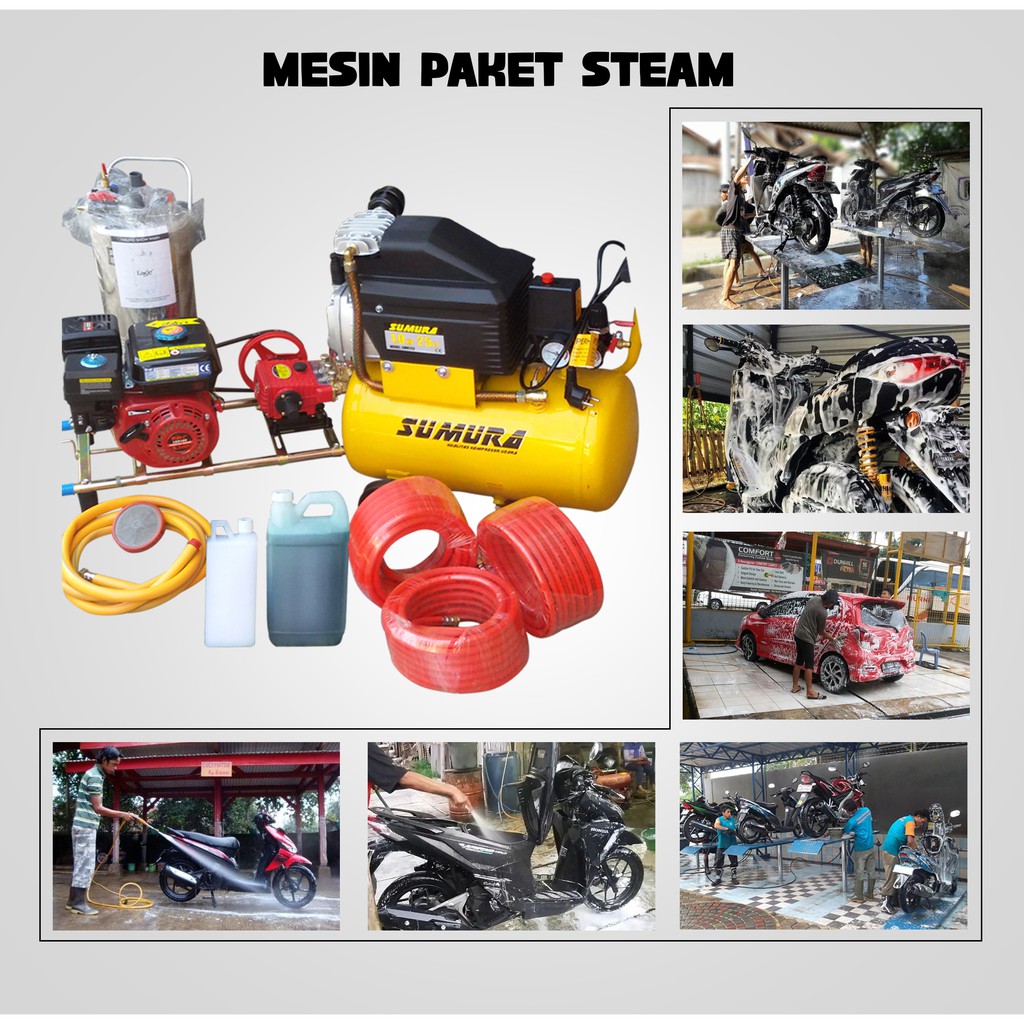 Jual Paket Mesin Steam Salju Paket Usaha Mesin Steam Salju Murah Paket Usaha Cuci Motor Murah ...