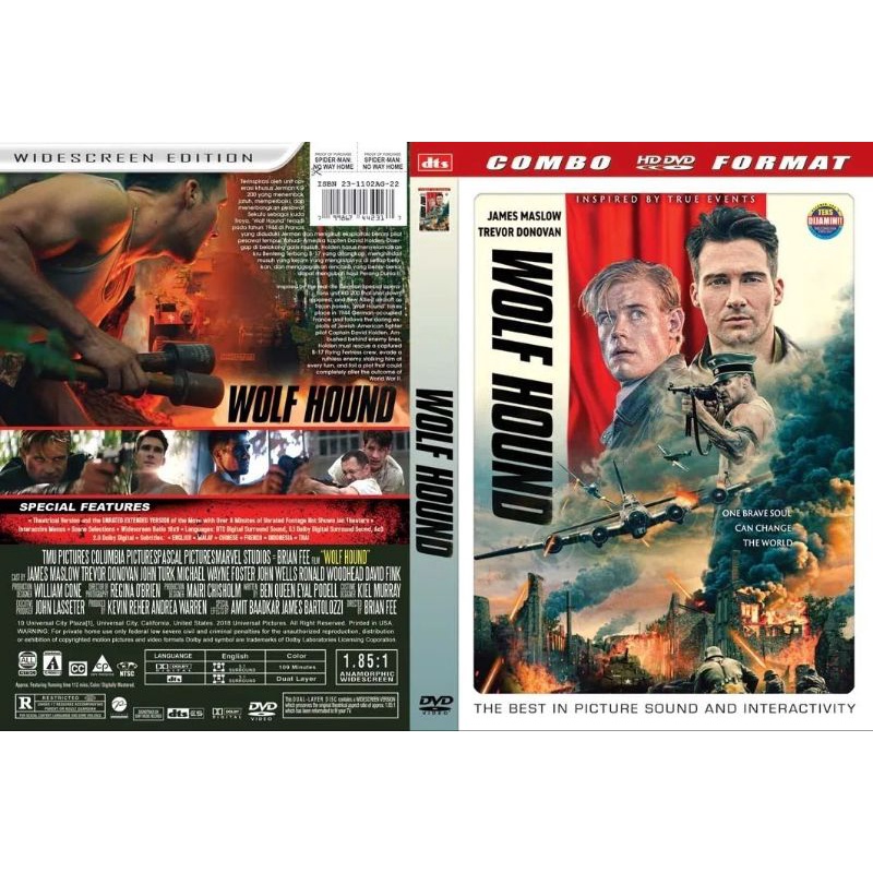 Jual dvd Wolf Hound 2022 {OD DTS R1} {Action, War} {James Maslow, Trevor Donovan, John Turk ...