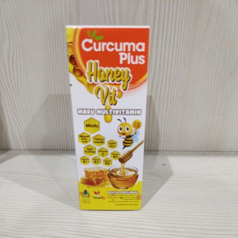 Jual CURCUMA Plus Honey VIT 100ml Rasa Jeruk/Original Madu Multivitamin ...