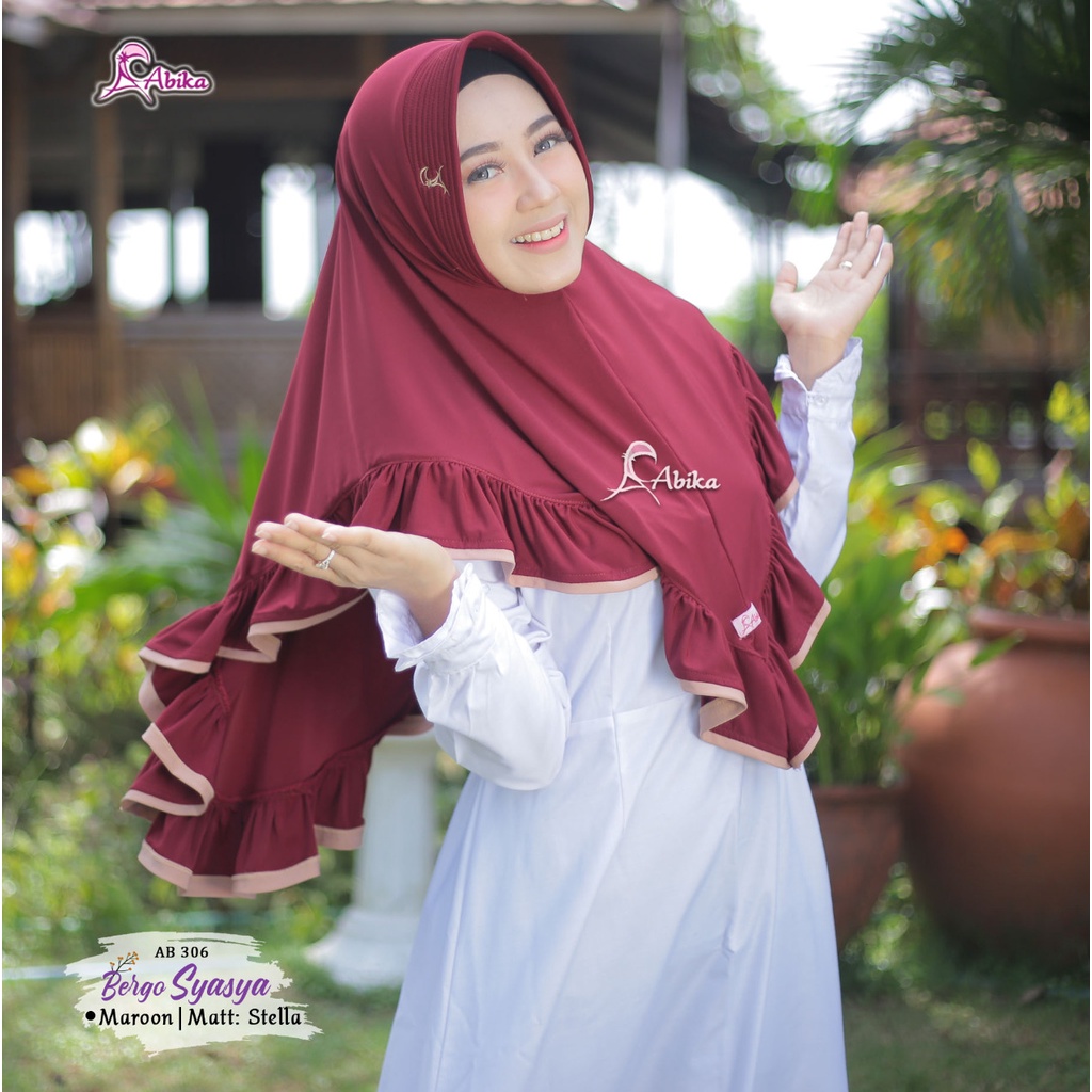 Jual SYASYA bergo by abika hijab size standart bahan ( stella premium ...