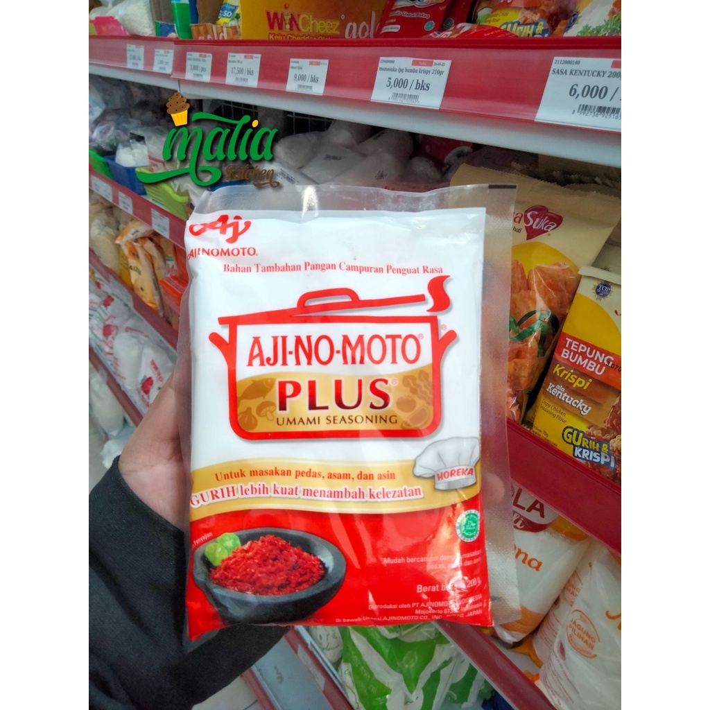 Jual PENYEDAP RASA AJINOMOTO PLUS AJIPLUS 200GR | Shopee Indonesia