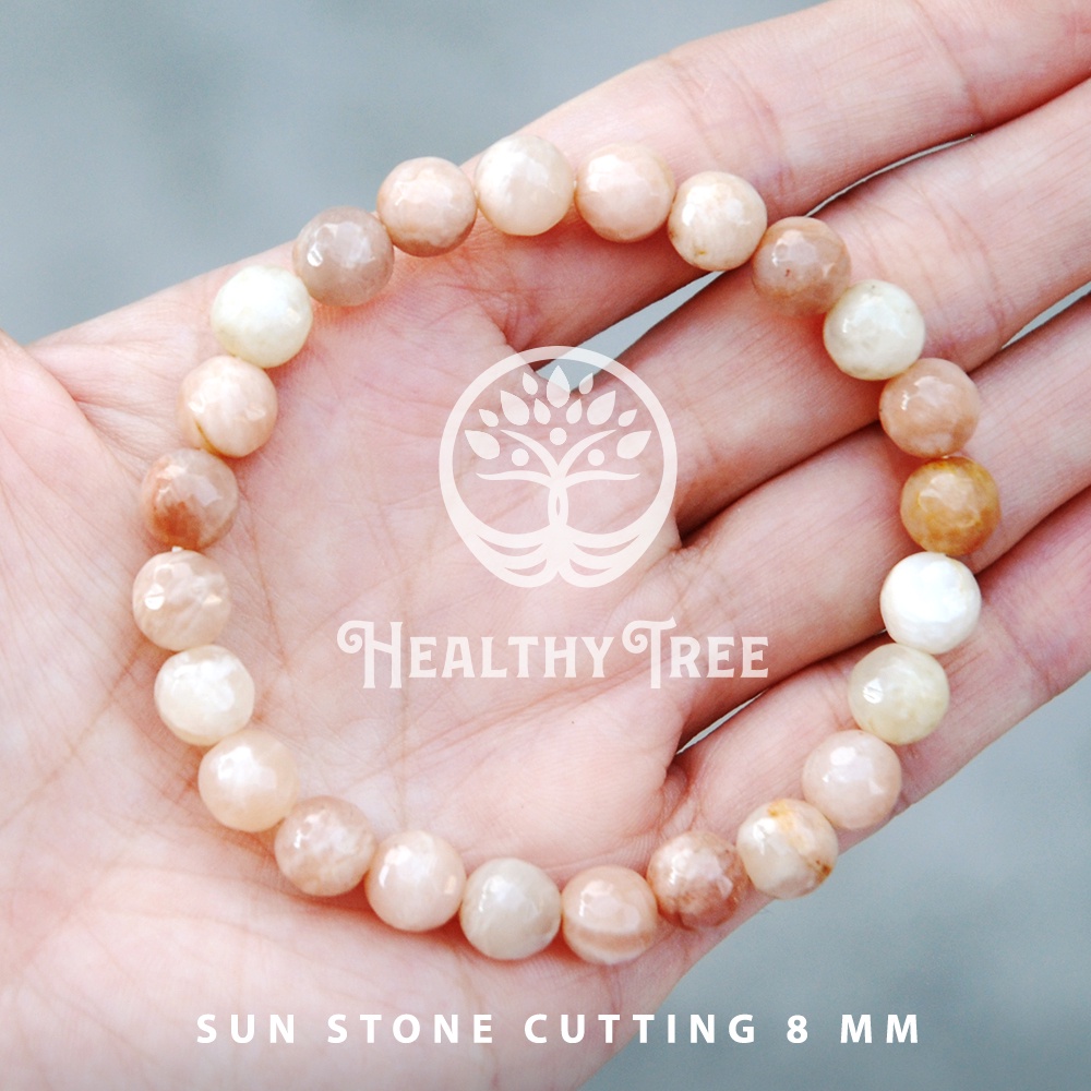 Jual Gelang Kristal Sun Stone BULAT CUTTING 6-8mm (NATURAL) | Shopee ...