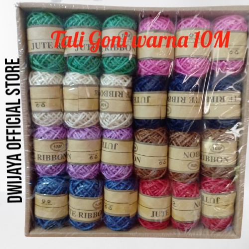 Jual Tali goni warna / tali rami / tali jerami /Hemp rope isi 10m ...