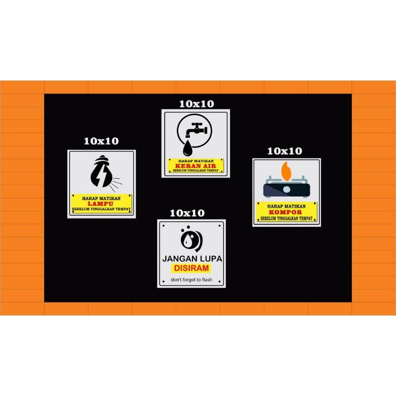 Jual STIKER RAMBU DI KANTOR MAU PUN DI RUMAH | Shopee Indonesia