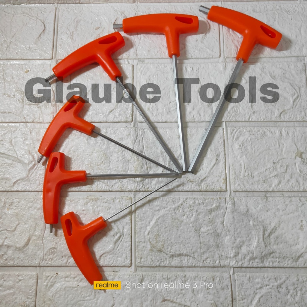 Jual Paket Kunci L Model T UK 2mm,2,5mm,3mm,4mm,5mm,6mm Hex Key Set T ...