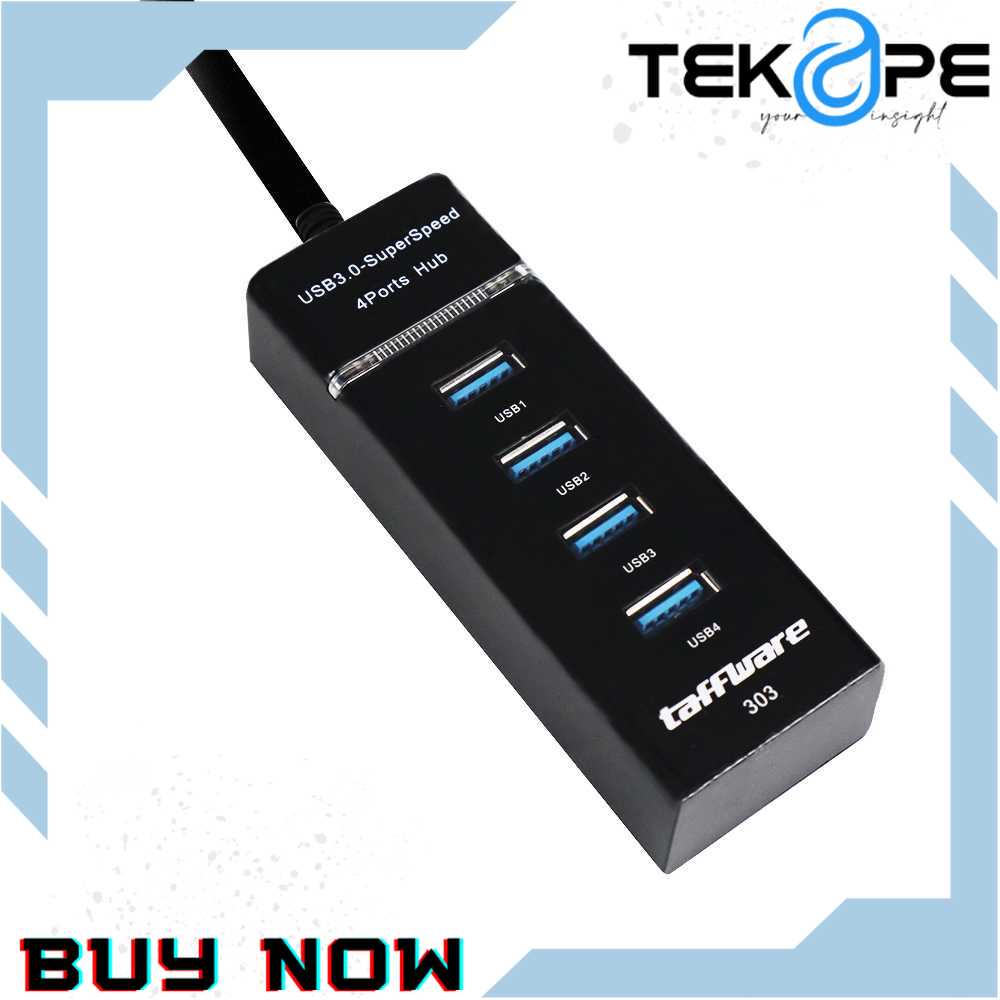 Jual Taffware High Speed 4 Ports USB HUB 3.0 5Gbps - 303 - TKP | Shopee Indonesia