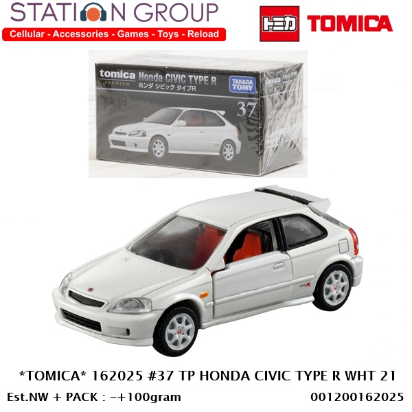 Jual TOMICA 162025 #37 TOMICA PREMIUM HONDA CIVIC TYPE R WHITE ...