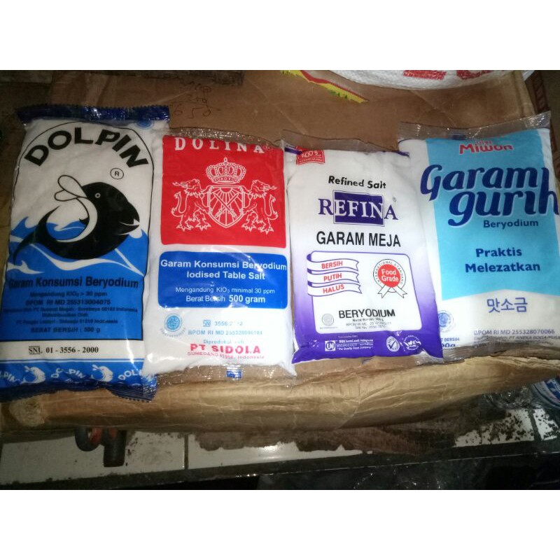 Jual Garam Beryodium Dolina / Dolpin / Refina / Gurih (Miwon) 500gr ...