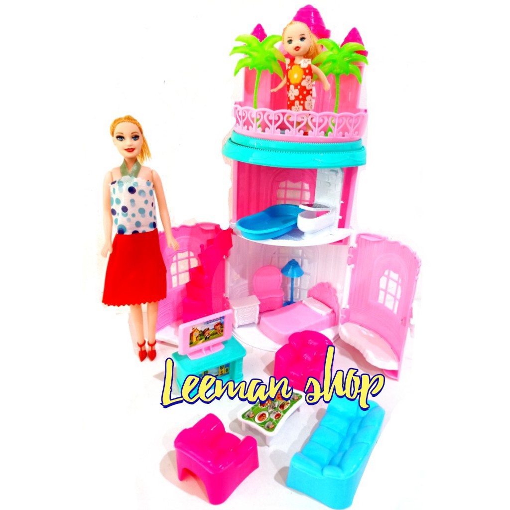 Jual MAINAN RUMAH BARBIE DREAM CASTLE ISTANA MEGA - LH 5 | Shopee Indonesia