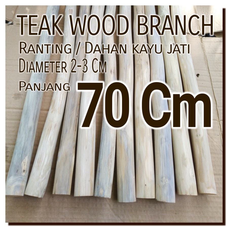 Jual SangKayu Macrame 2-3x70 cm Dahan Ranting Kayu Jati Teak Wood Bahan ...