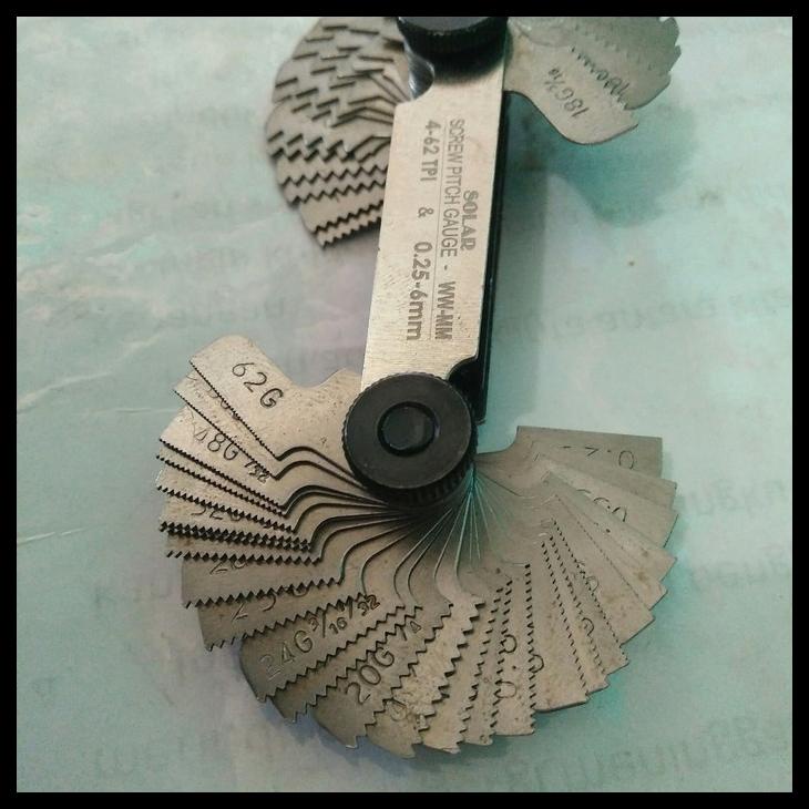 Jual SCREW PITCH GAUGE || MAL DRAT | MALDRAT || ALAT UKUR ULIR | Shopee ...