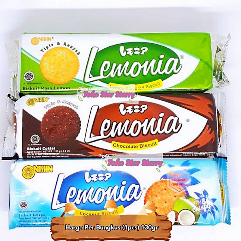 Jual [Per Bungkus] Nissin Lemonia Original 130 gr - Biskuit Lemonia 130 ...