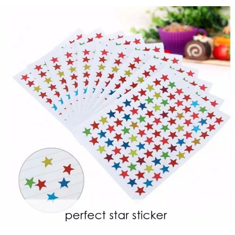 Jual Stiker bintang / Star Sticker / Stiker Reward Bintang | Shopee ...