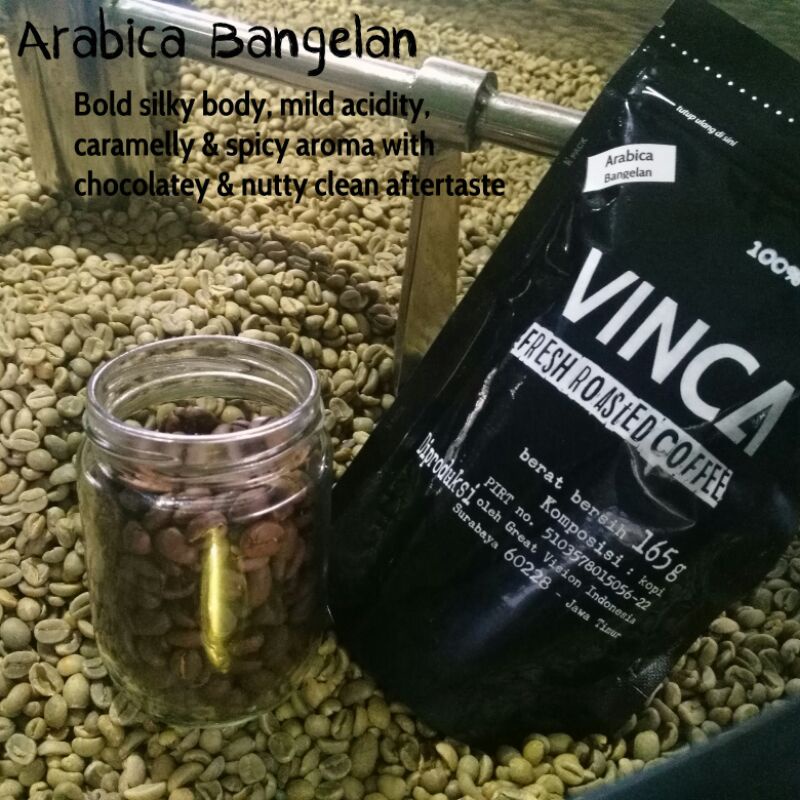 Jual Vinca kopi Arabica Bangelan 820 gram (level roasting sesuai pesanan) | Shopee Indonesia