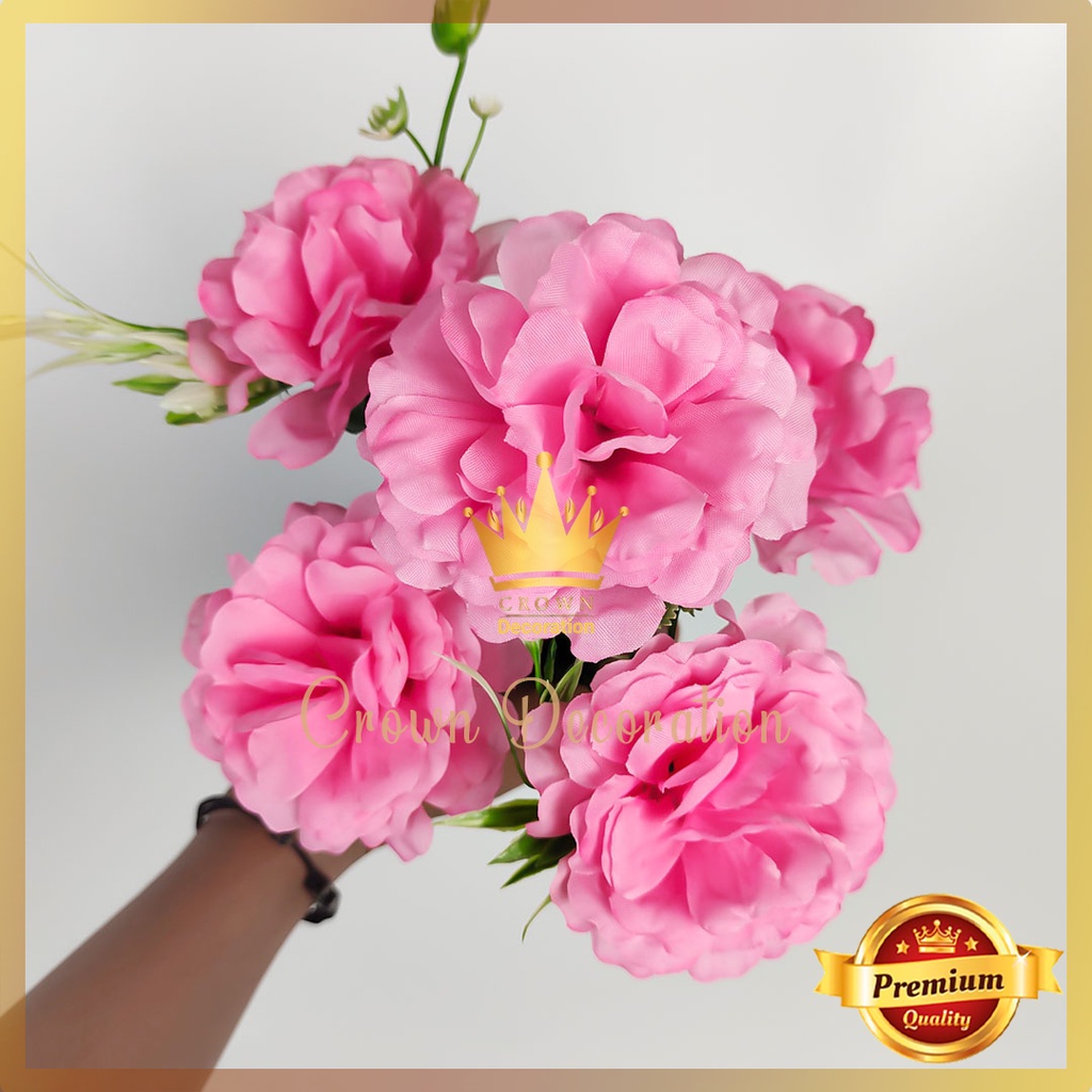 Jual Bunga Anyelir Carnation Tipe SJ Cabang 5 Artificial/Pompom Murah ...