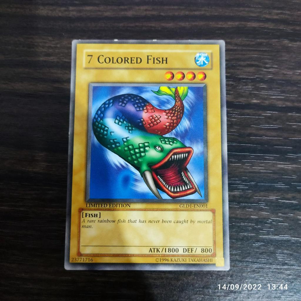 Jual yugioh 7 colored fish GLD1 common original | Shopee Indonesia