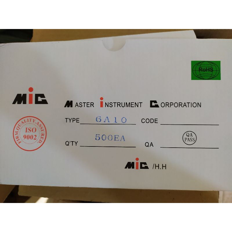 Jual 50 pcs diode 6 ampere RENTENG IN 6A10 dioda 6A MIC ROLL | Shopee ...