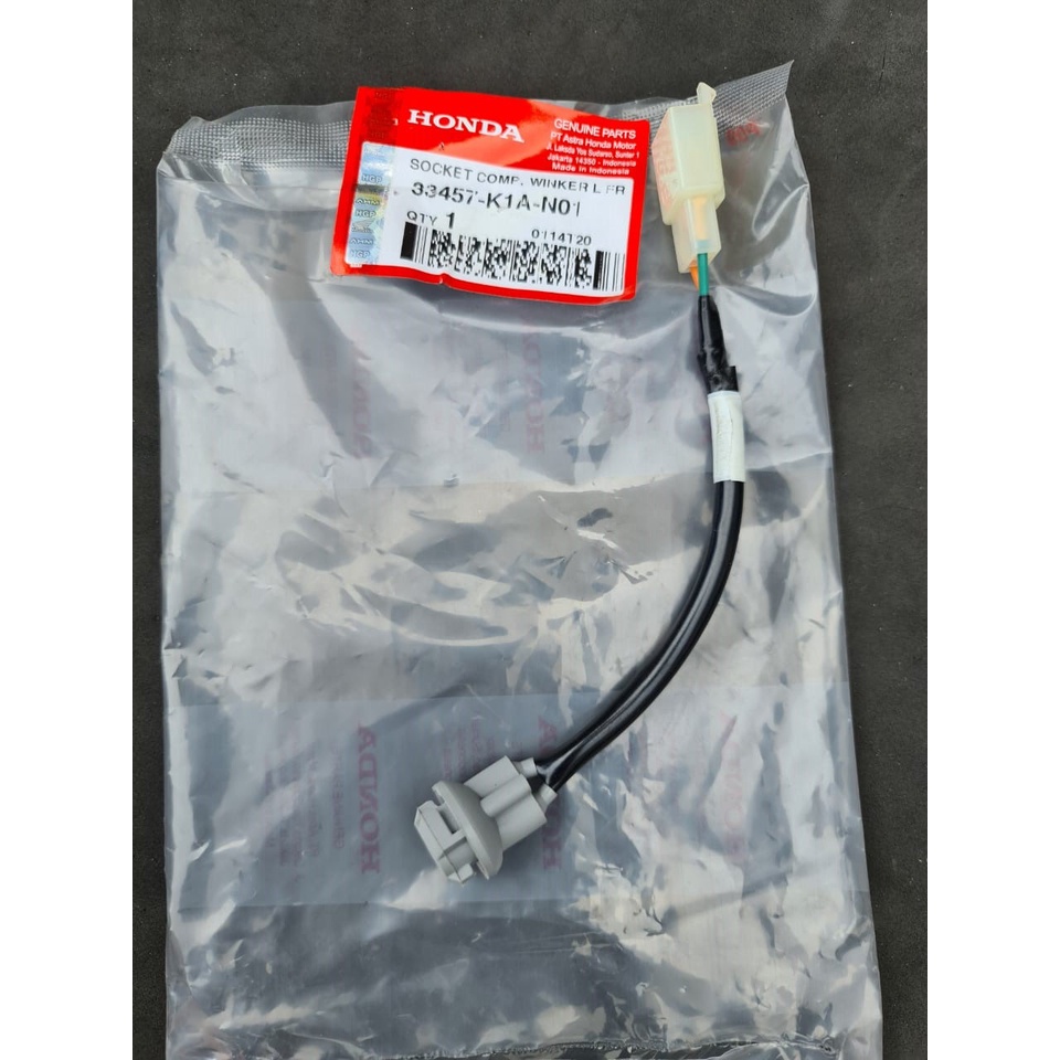 Jual 2m Fitting Socket Cop Sein Beat LED Depan Kiri Ori AHM 33457-K1A ...