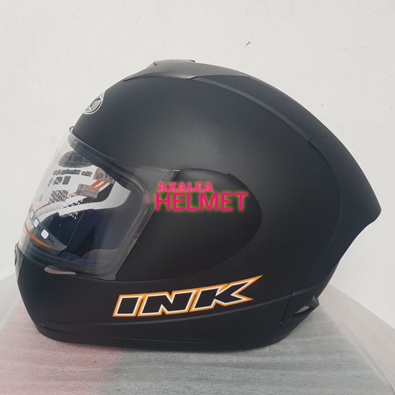 Jual helm INK Fullface CL Max solid Black Doff | Shopee Indonesia