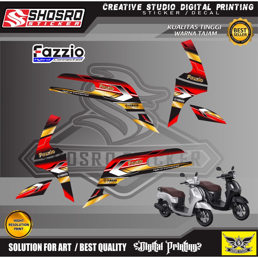 Jual STRIPING MOTOR YAMAHA FAZZIO MOTIF SIMPLE VARIASI / STIKER STRIPING YAMAHA FAZZIO NEW ...