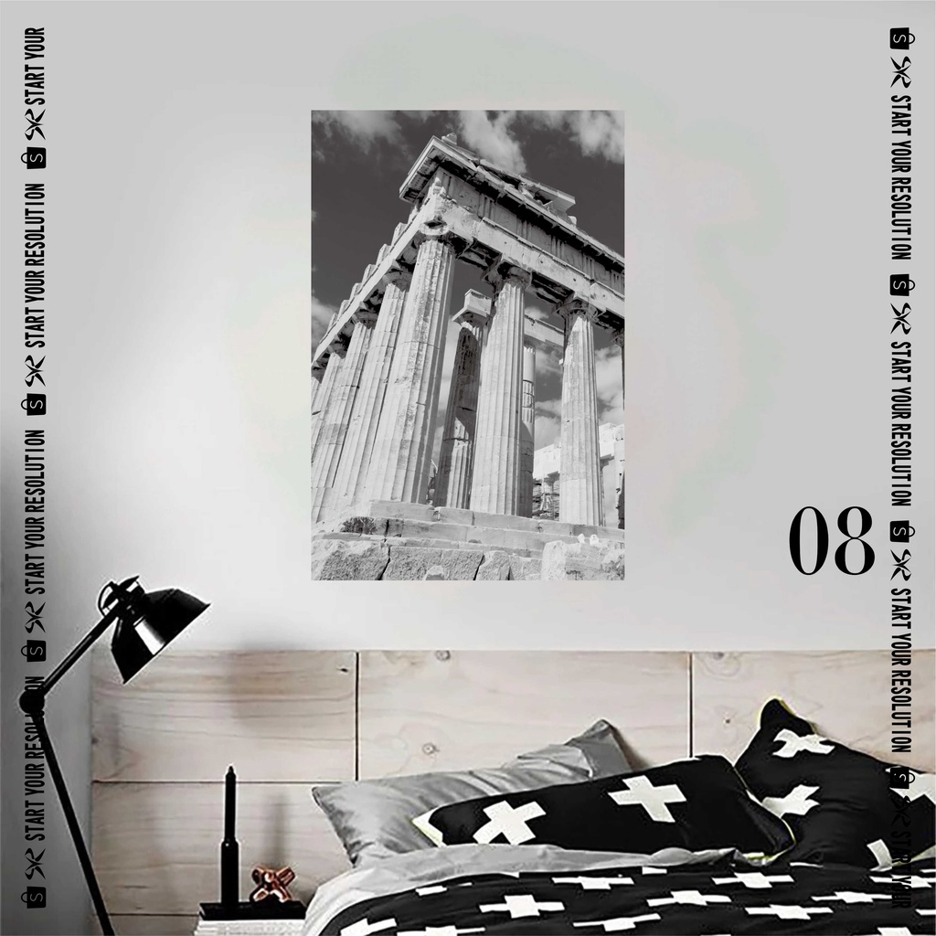 Jual Poster Dinding Arsitektur Tema Gothic Black & White Aesthetic ...