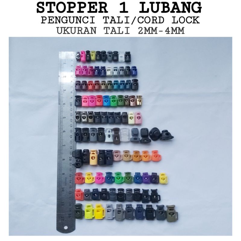 Jual Stopper Tali Stoper Botol 1 Lubang Cord Lock Tali Serut 3mm 4mm ...