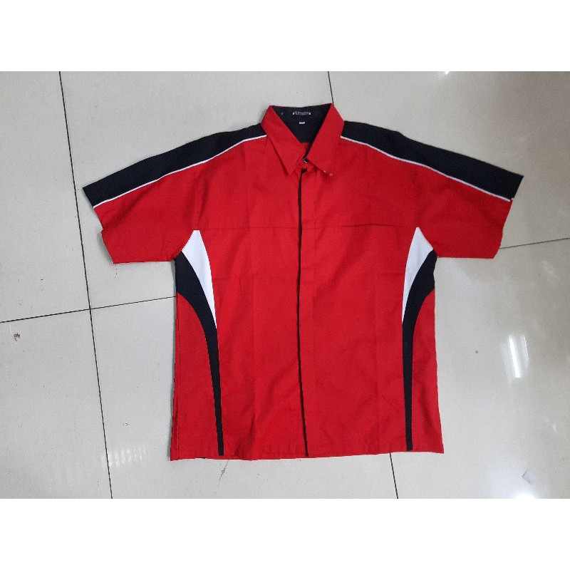 Jual KEMEJA RACING/ KEMEJA KERJA SERAGAM KANTOR KERJA/ KOMBINASI BAJU ...
