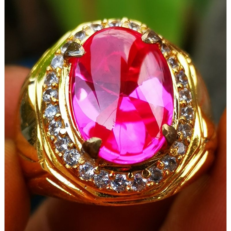 Jual Batu permata merah siam Bangkok naik ds | Shopee Indonesia