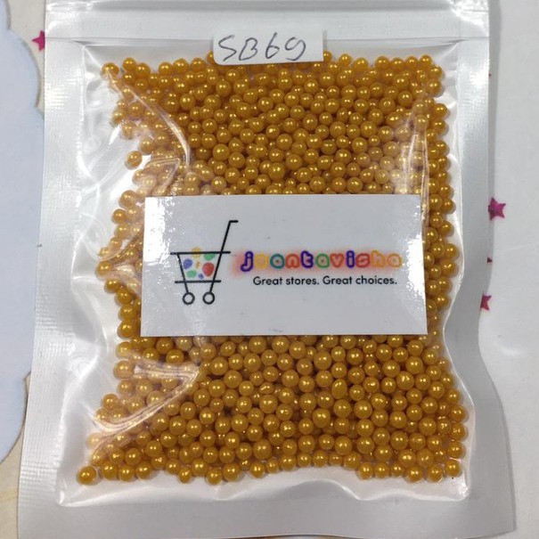 Jual sprinkle edible gold 15gr /trimit/sprinkel kue/sprinkel gold ...