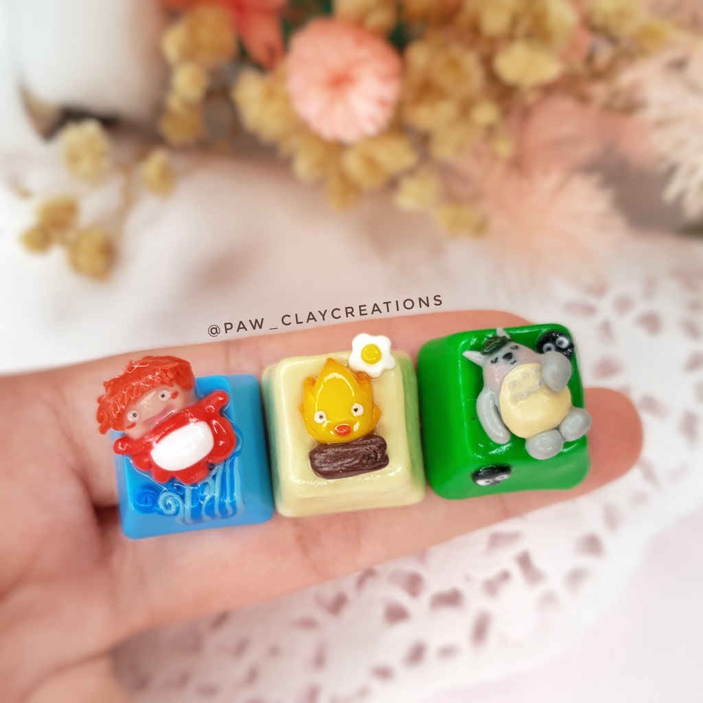 Jual Artisan keycaps Ghibli / custom keycap / mekanik keyboard ...