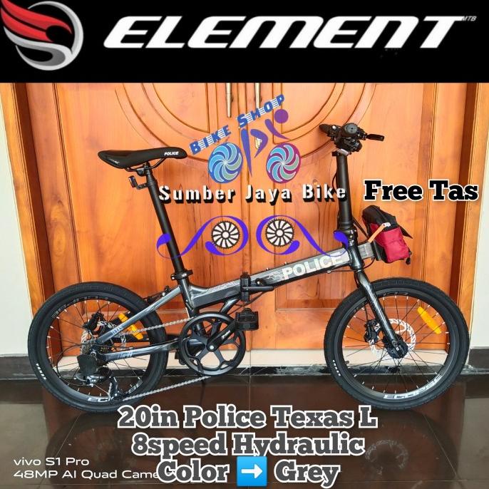 Jual SEPEDA LIPAT POLICE TEXAS FOLDING BIKE 20 INCH ALLOY HYDRAULIC ...