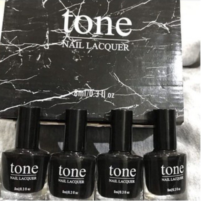 Jual Kutek tone warna hitam kutek Nail Lacquer satuan | Shopee Indonesia