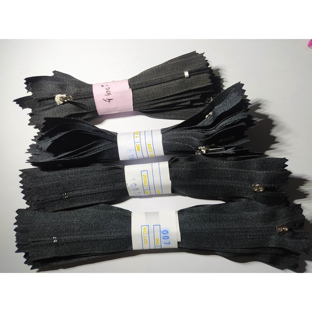 Jual Resleting rok/resleting biasa/resleting celana AMCOZIP WARNA HITAM ...