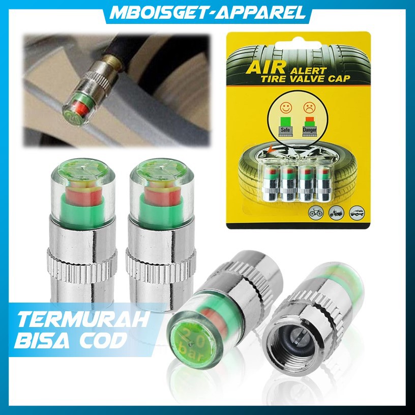 Jual MBOISGET - 4PCS/PACK ALLOY Pentil Ban Mobil Tire Valve Cap ...