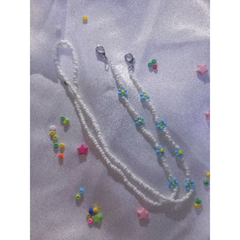 Jual Strap mask manik manik (jasmine blue) | Shopee Indonesia