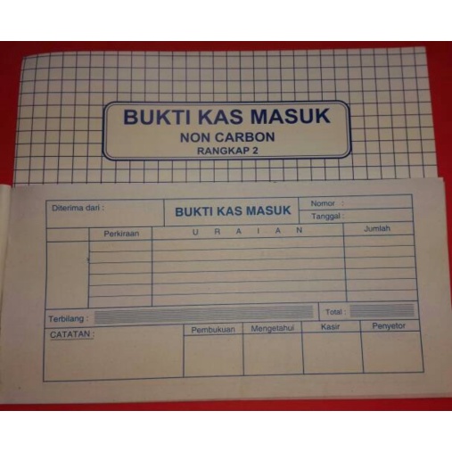 Jual Paling Laku Buku Bukti Kas Masuk rangkap 2 Ncr sherka shopee | Shopee Indonesia