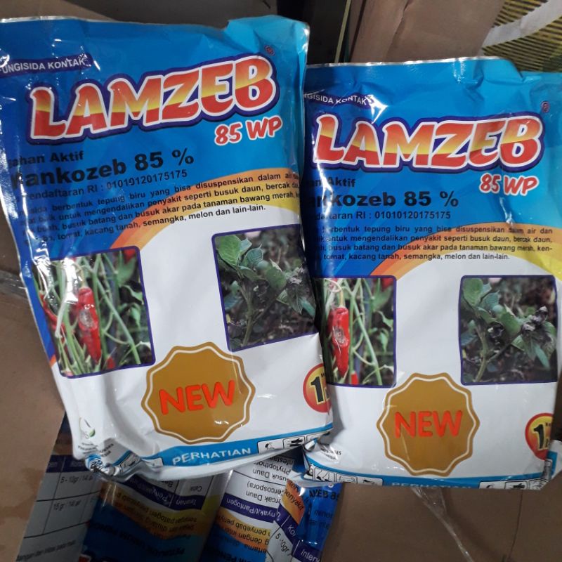 Jual Mancozeb biru LAMZEB 85 WP Fungisida mankozeb biru 1 kg | Shopee ...