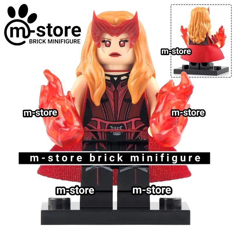 Jual brick wandavision wanda vision scarlet witch brick mini toy figure ...