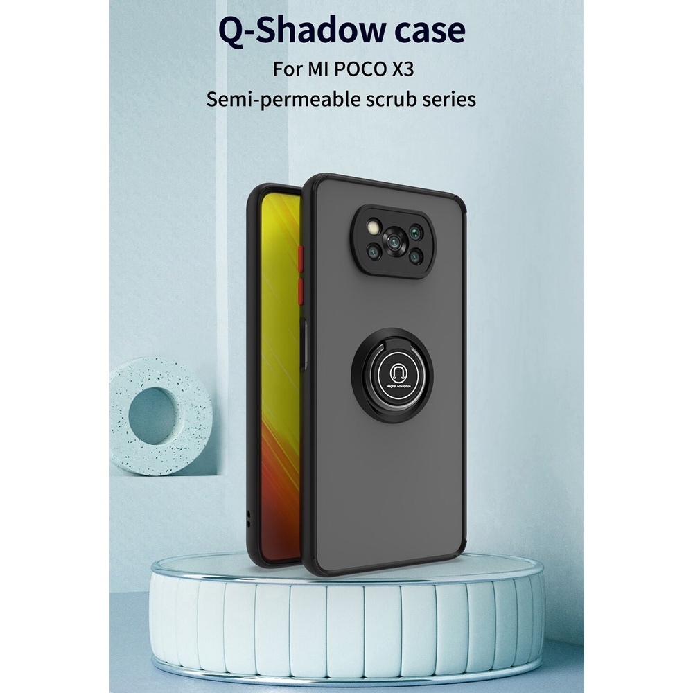 Jual Case Poco X3 PRO NFC AERO RING STAND Frosted Matte Skin Softcase | Shopee Indonesia