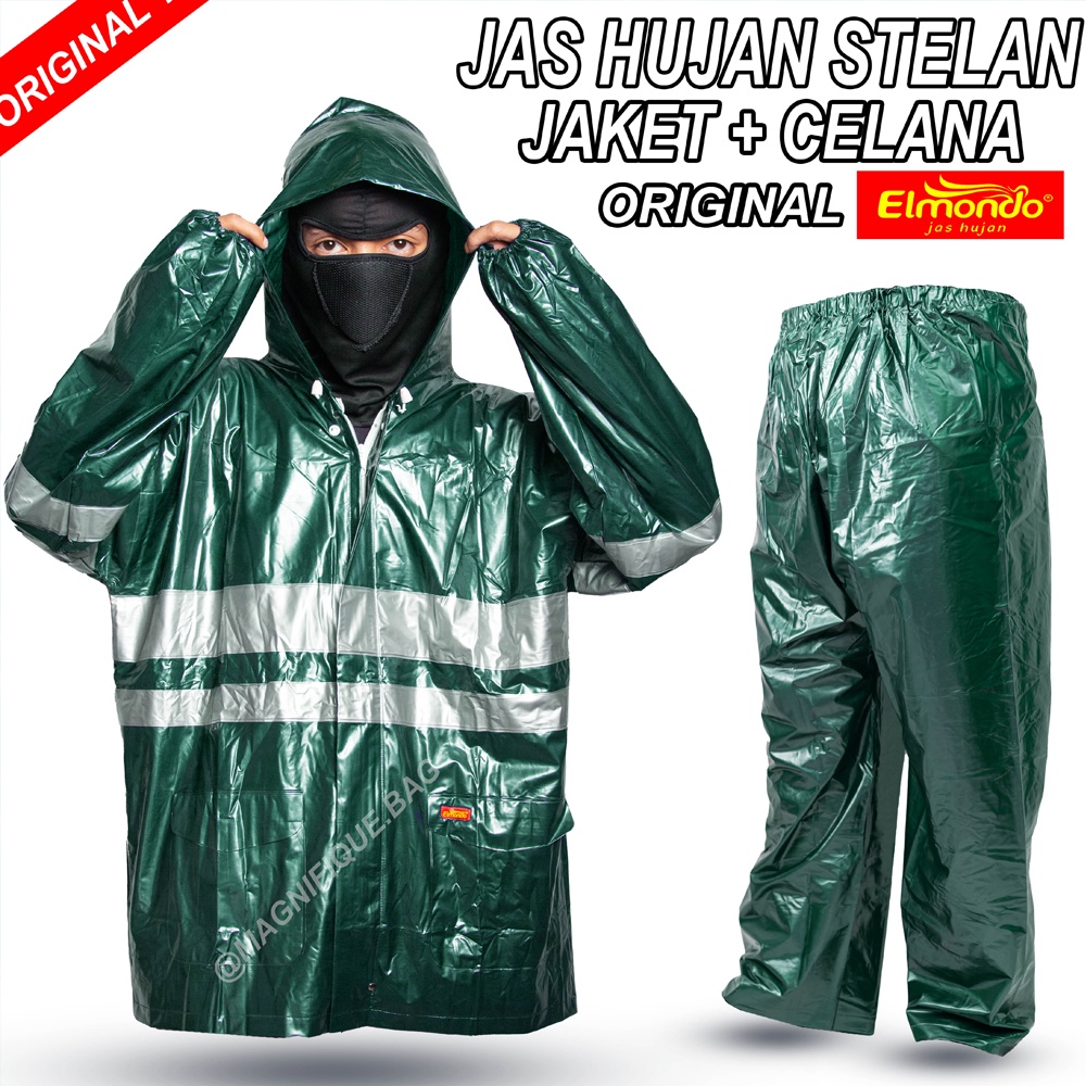 Jual Mantel Hujan Pria Jas Hujan Elmondo Original Jas Hujan Setelan Dewasa Jas Ujan Wanita Jas ...