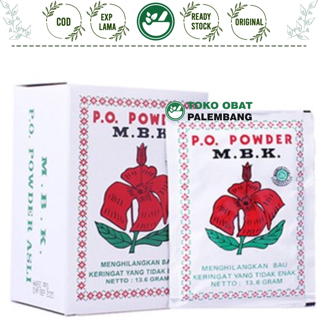 Jual BEDAK MBK POWDER PUTIH 1 SACHET P.O POWDER M.B.K BEDAK BAU BADAN ...