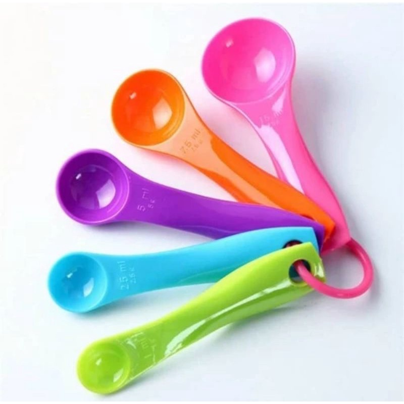 Jual Sendok Takar / Ukur Rainbow 5 in 1 | Shopee Indonesia