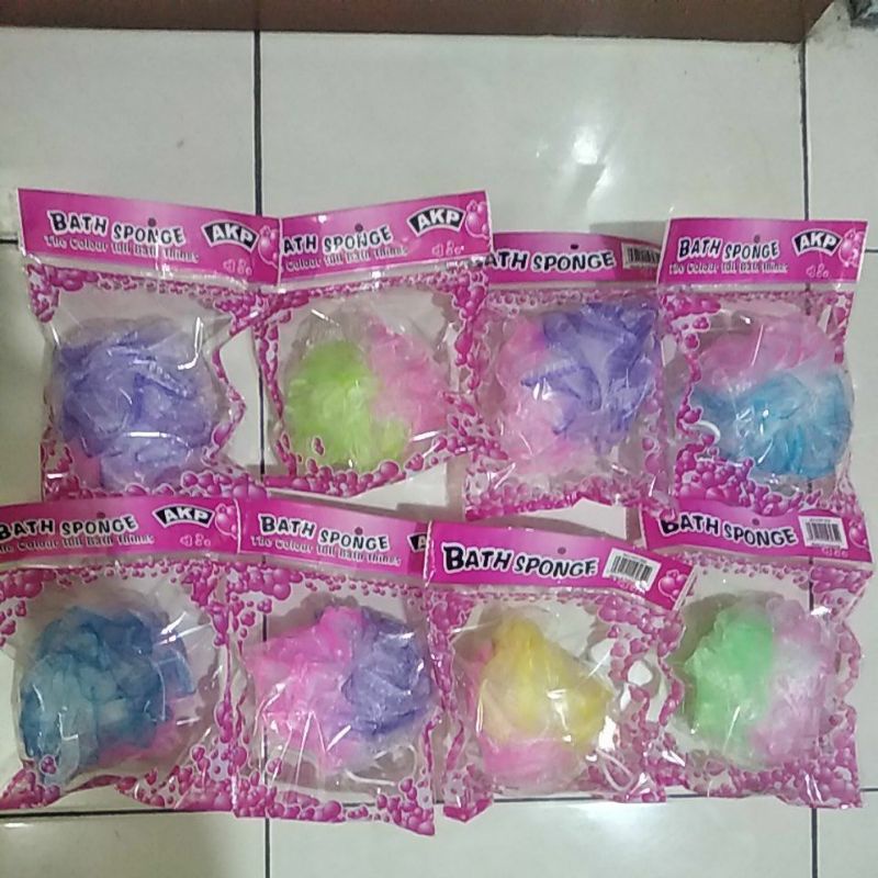 Jual Spon Labu Rainbow jumbo / Sponge Mandi Bulat besar | Shopee Indonesia