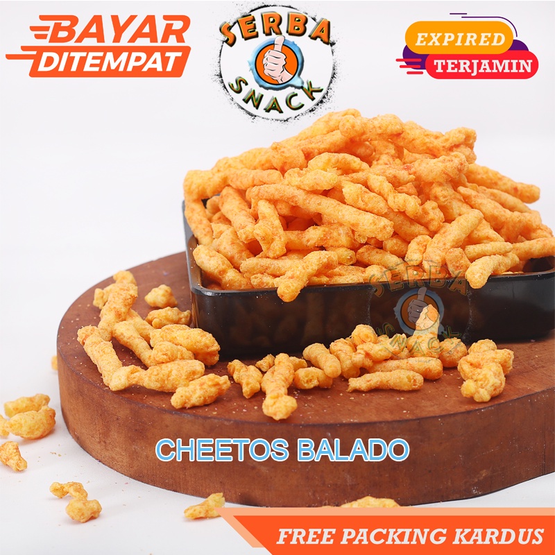 Jual Snack Kiloan Cheetos Balado 125 gram | Makanan Ringan Pedas Jajan ...