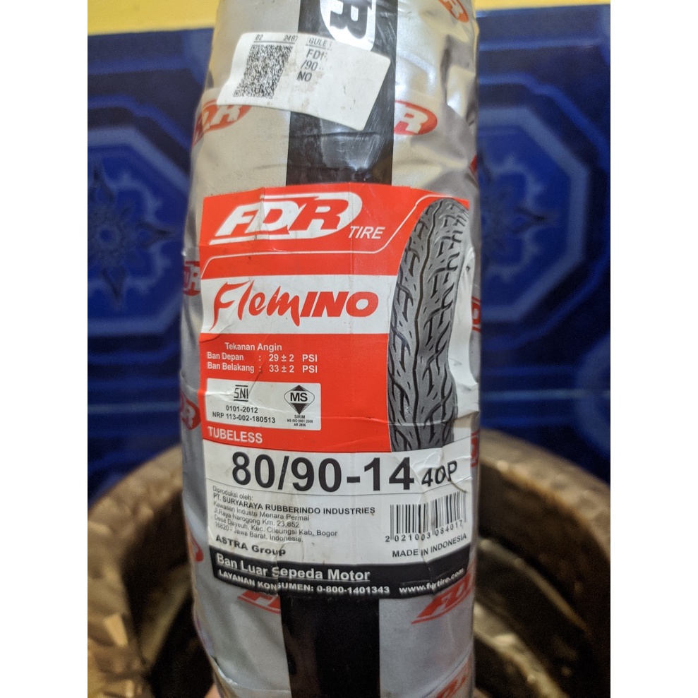 Jual ban motor matic tubles fdr flemino 80/90 14 ban fdr ring 14 (TL ...