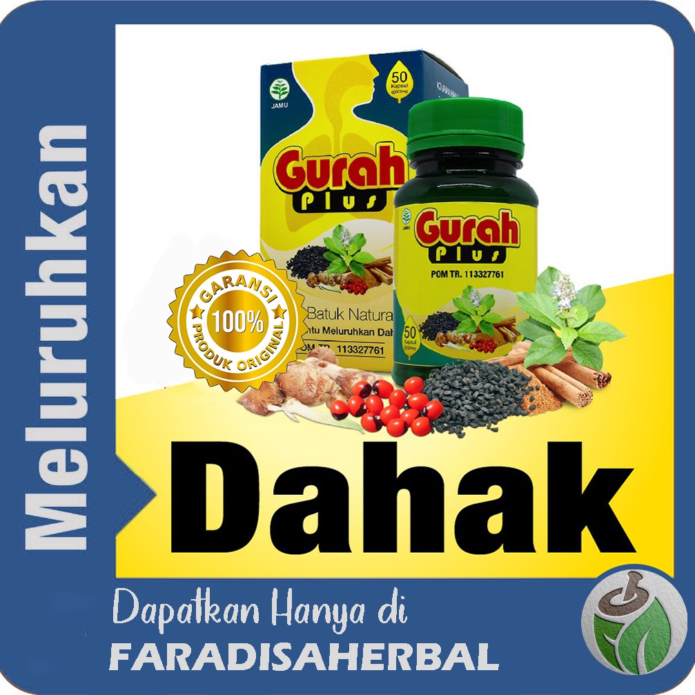 Jual Kapsul Herbal Gurah Plus Melegakan Pernapasan, Menghilangkan Dahak ...