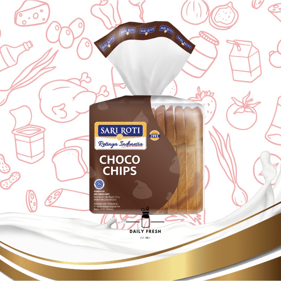 Jual SARI ROTI TAWAR CHOCO CHIPS 275 GRAM | Shopee Indonesia