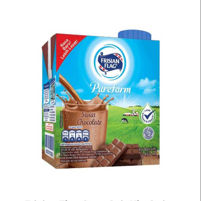 Jual Susu UHT Frisian Flag 450 ml Swiss Chocolate / Susu UHT Bendera | Shopee Indonesia