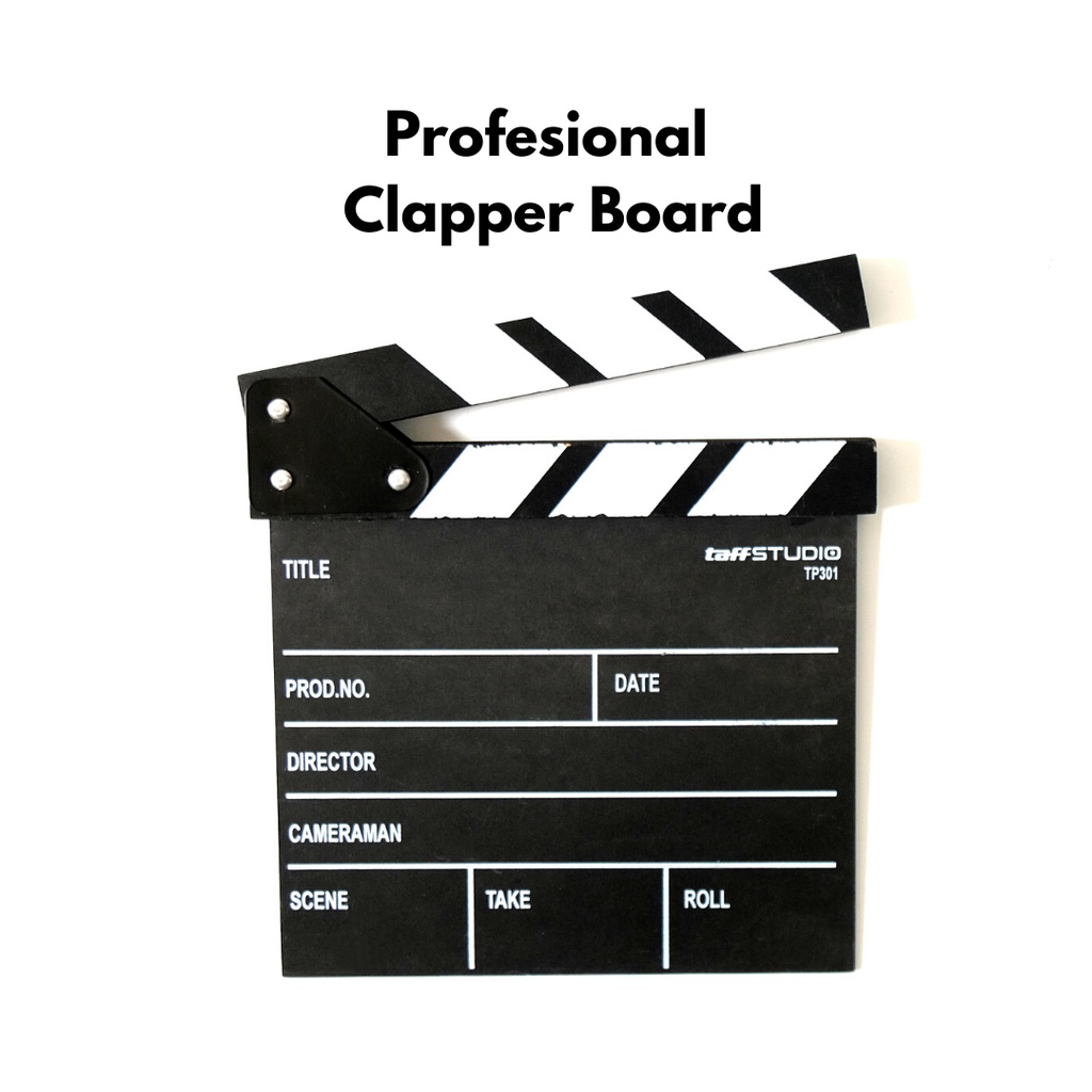 Jual IMPODIO Clapper board / papan film sutradara props studio | Shopee ...