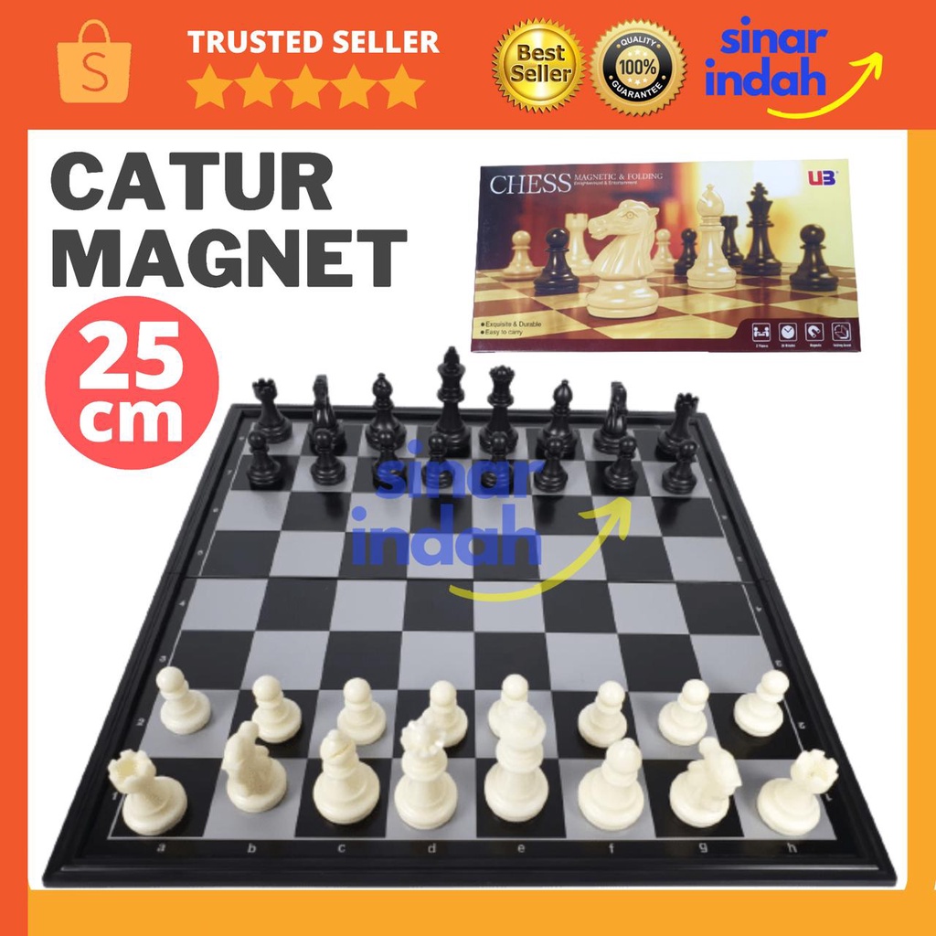 Jual Papan Catur Magnet Lipat / Folding Magnetic Chess Board Premium ...